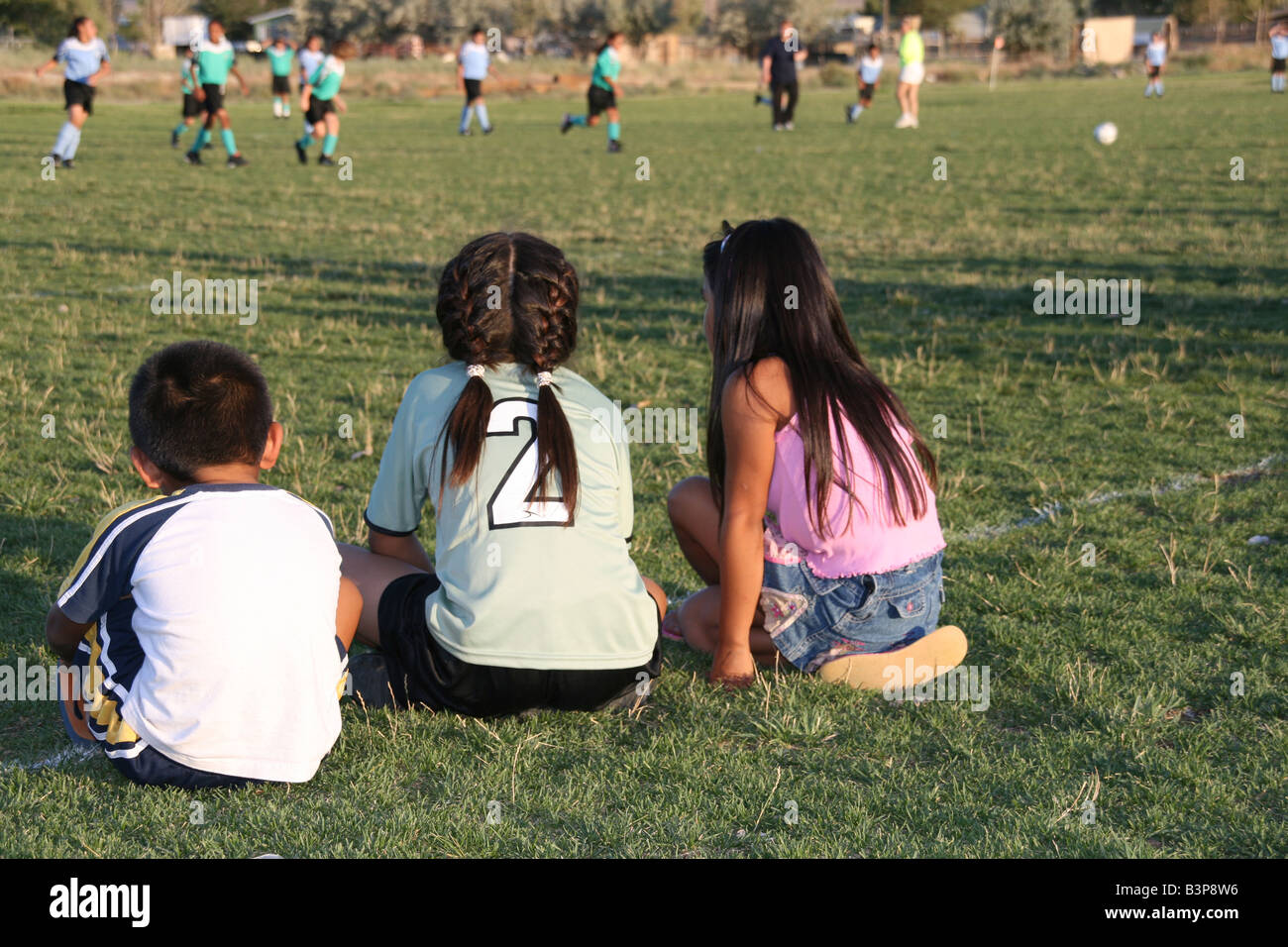 Young spectators kids soccer game hi-res stock photography and images ...