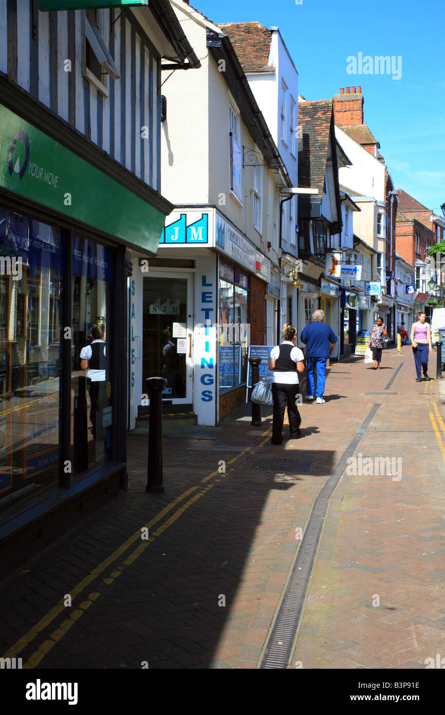 The High Street, Ashford, Kent, England, United Kingdom Stock Photo - Alamy