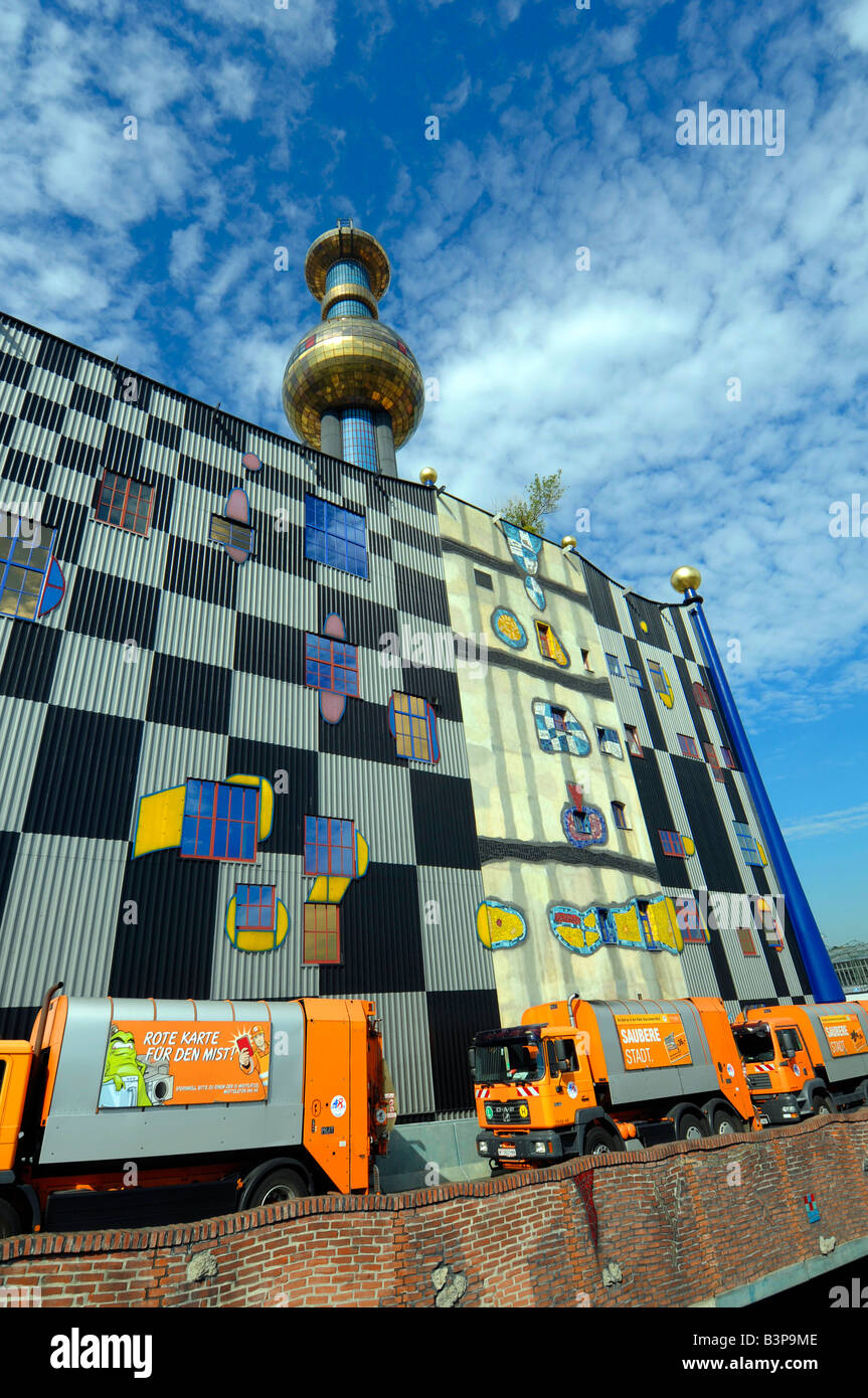 The waste incinerator and power station Hundertwasser Power Plant at ...