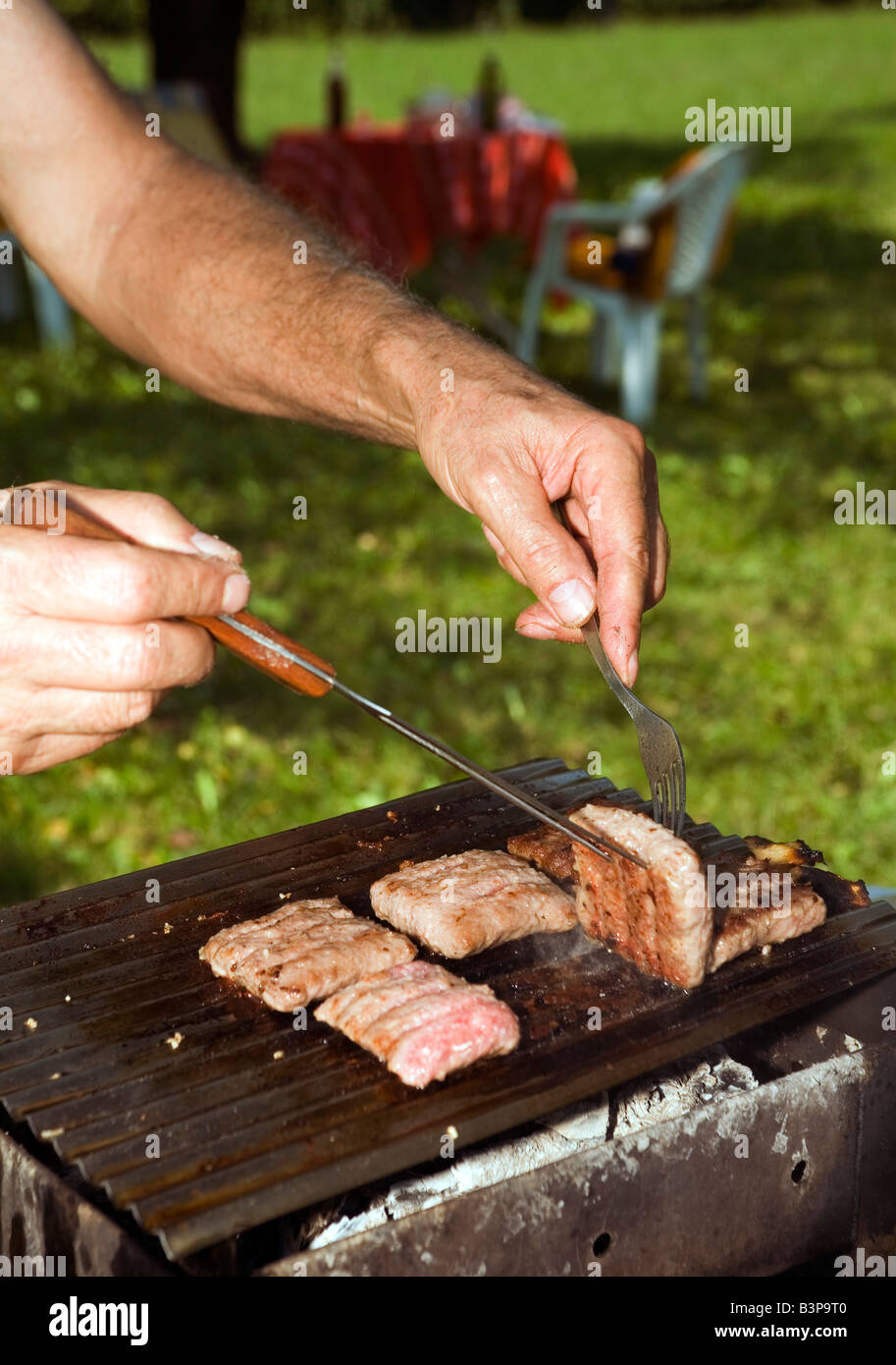 Barbecue grill bosnian food grilled hi-res stock photography and images ...