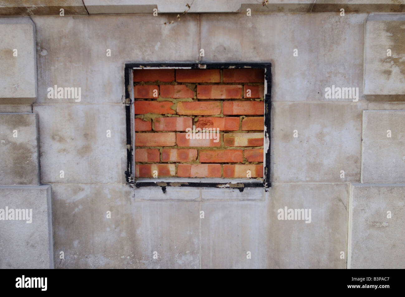 Hole in Wall of Bank London Britain Stock Photo - Alamy