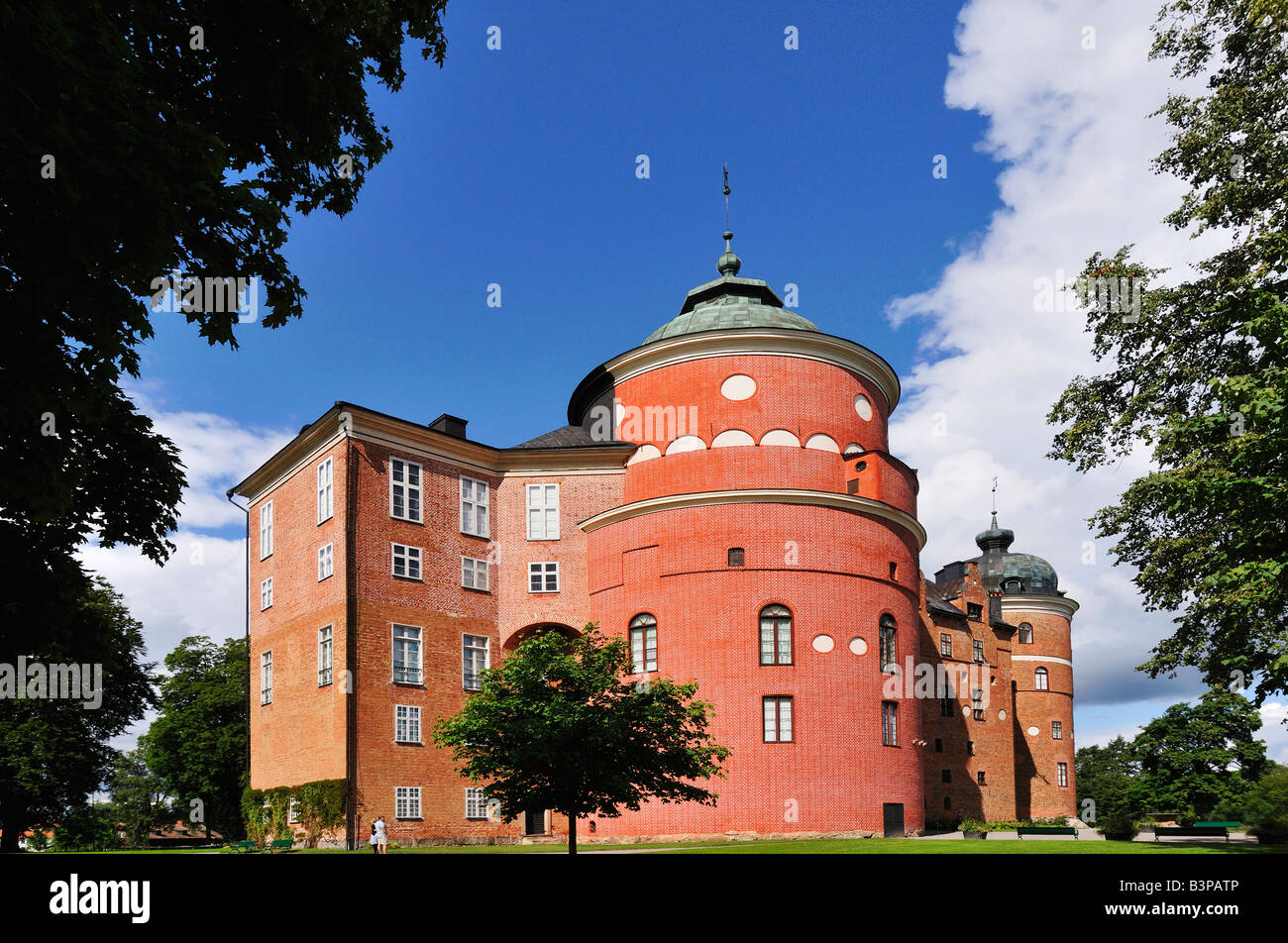 Castle Gripsholm at Lake Malaren near Mariefred Stockholms Lan Sweden ...