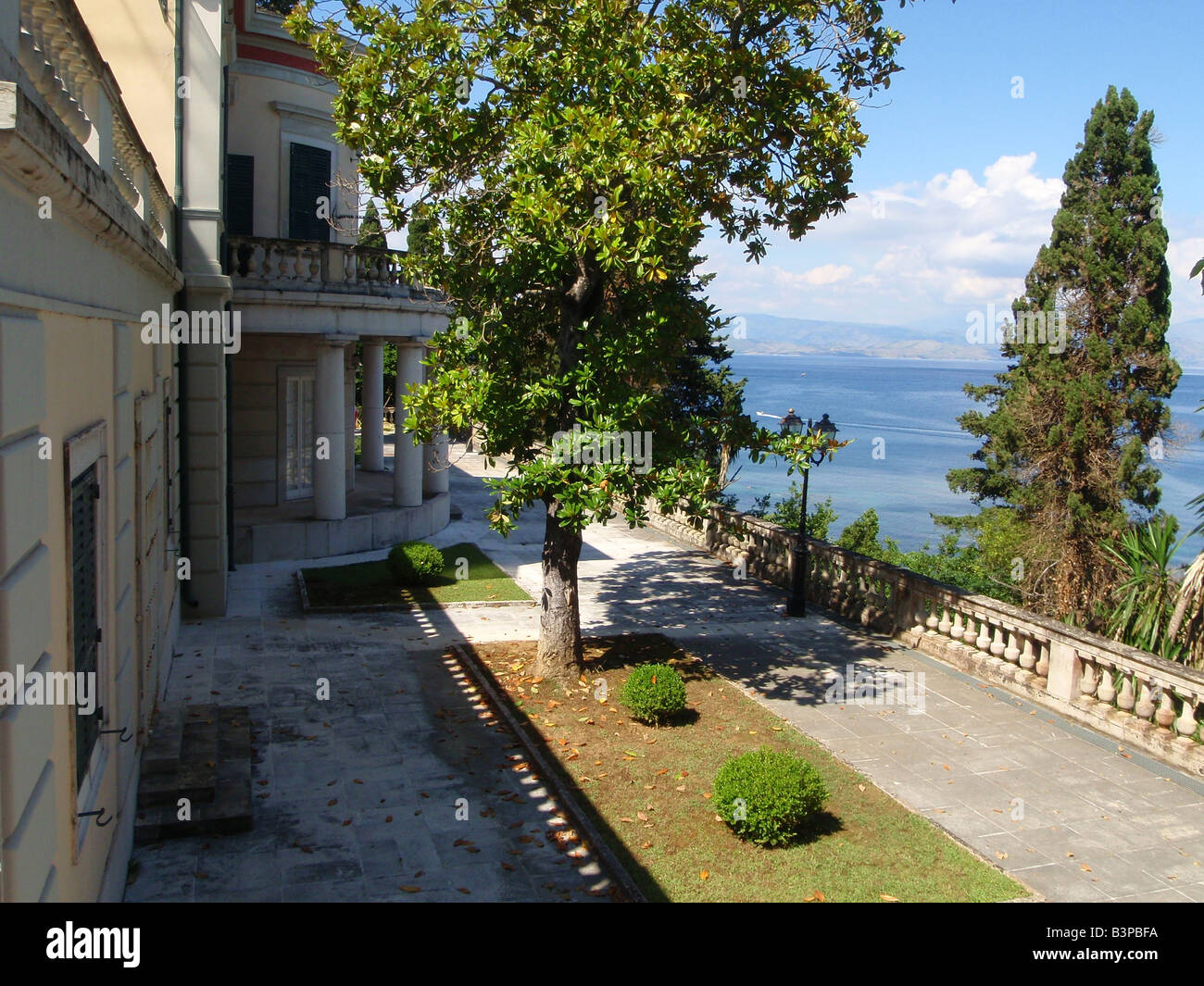 The Old Palace Building at Mon Repos, Corfu, Greece Stock Photo - Alamy