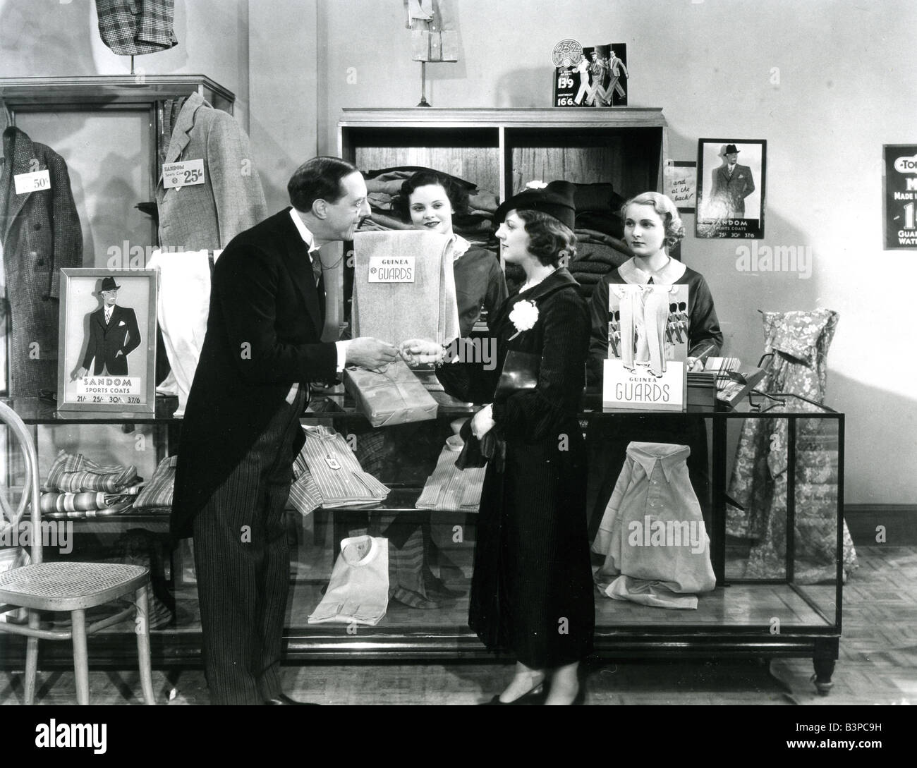 STORMY WEATHER 1935 Gainsborough film with at front Robertson Hare and Yvonne Arnaud Stock Photo ...