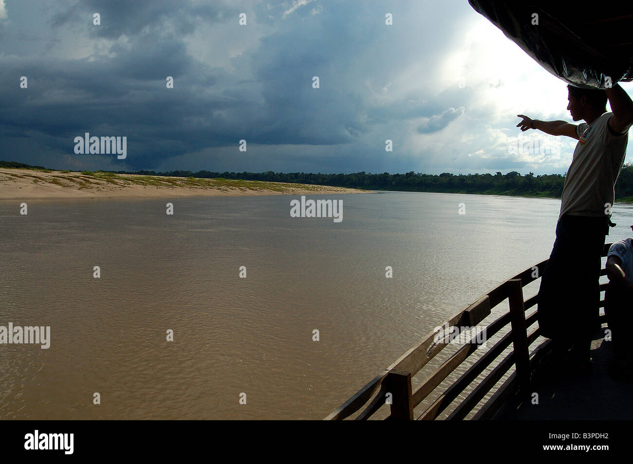 Jurua river near Crauari in amazon, amazonas state, Brazil Stock Photo ...