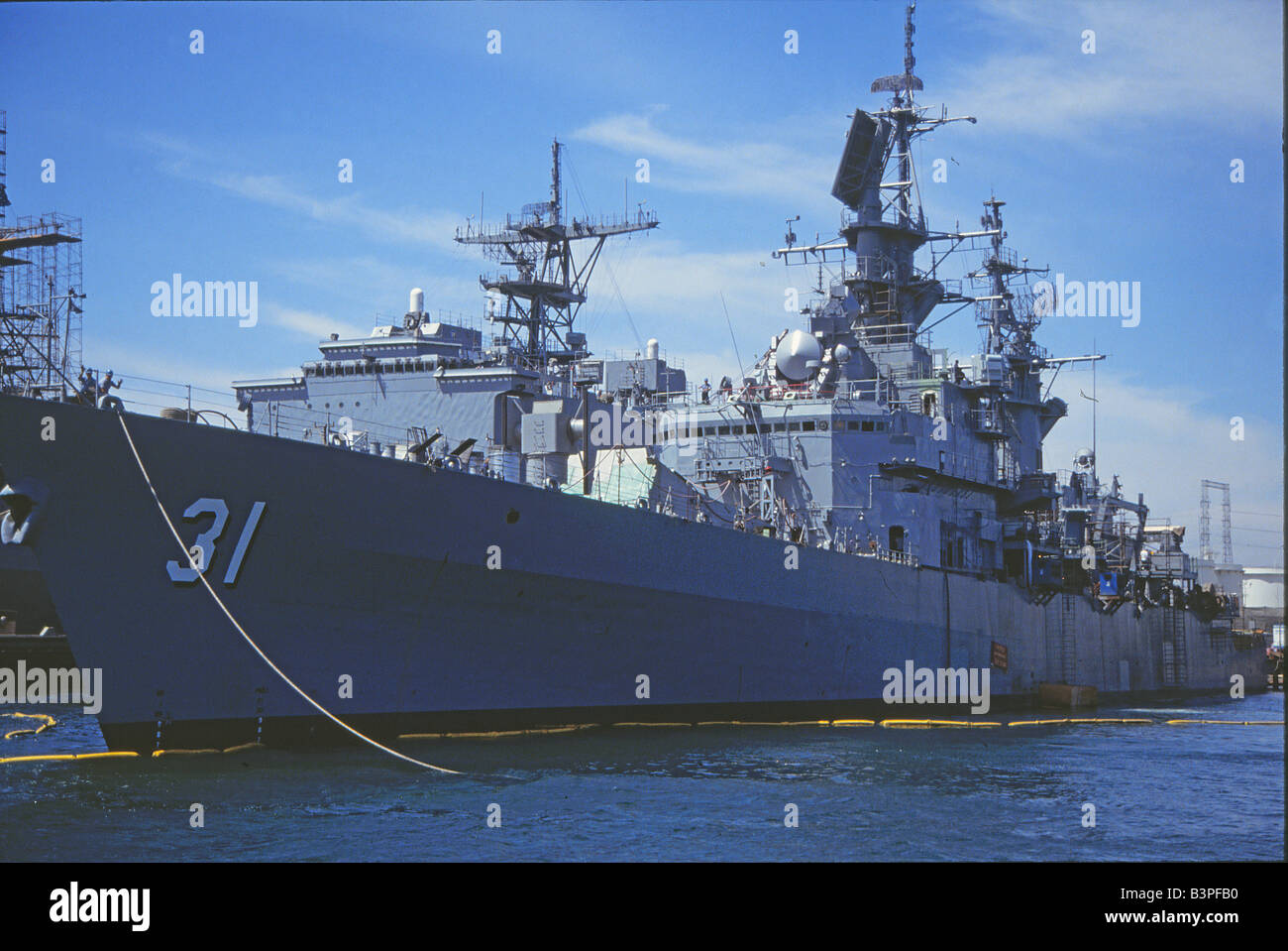 us navy warship alongside in san diego. room for text Stock Photo - Alamy