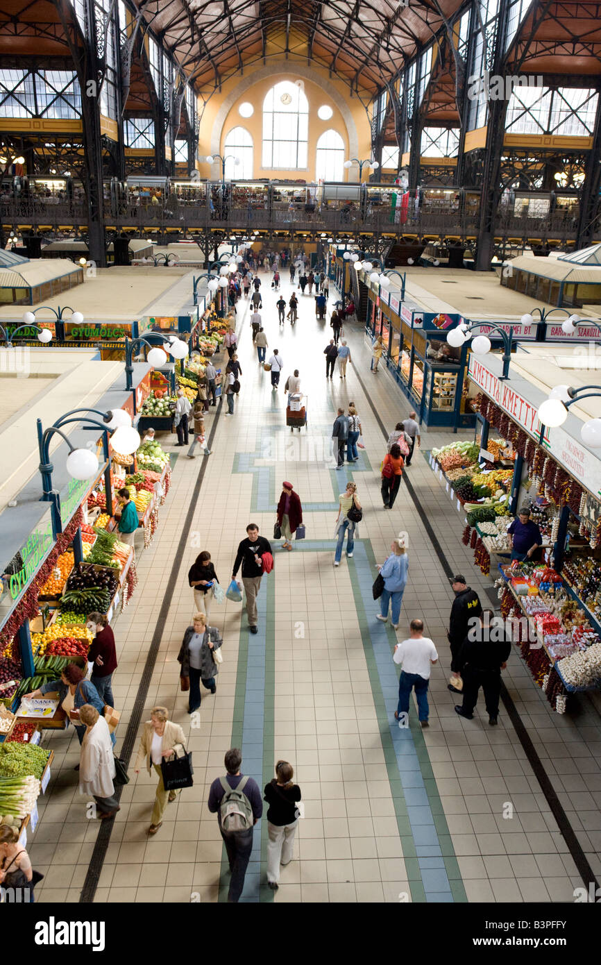 The indoor food market in Budapest Hungary 2007 Stock Photo - Alamy