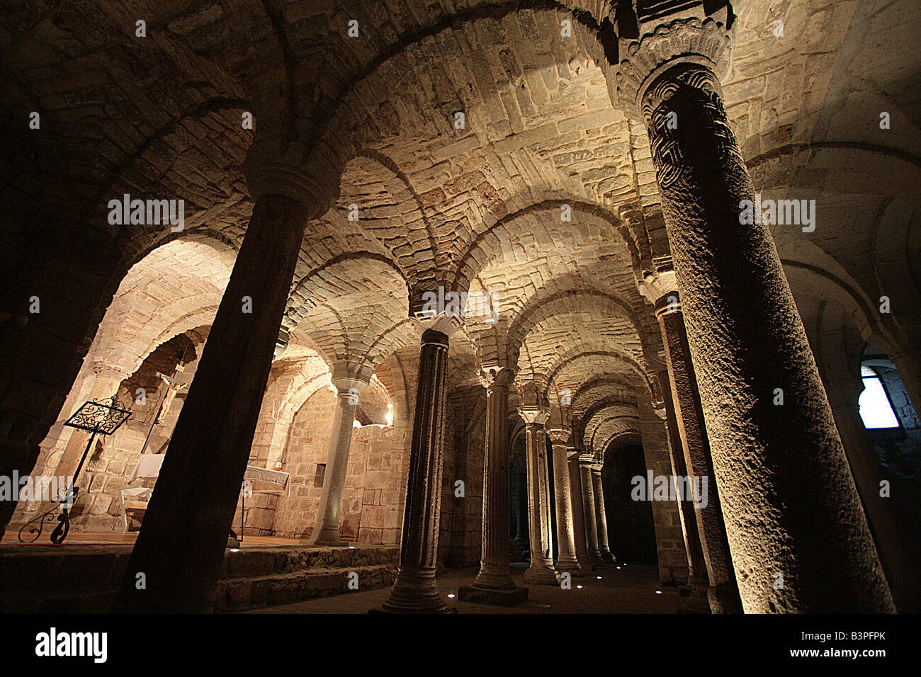 Crypt, Abbey church, Abbadia San Salvatore, Monte Amiata (Siennese Side ...