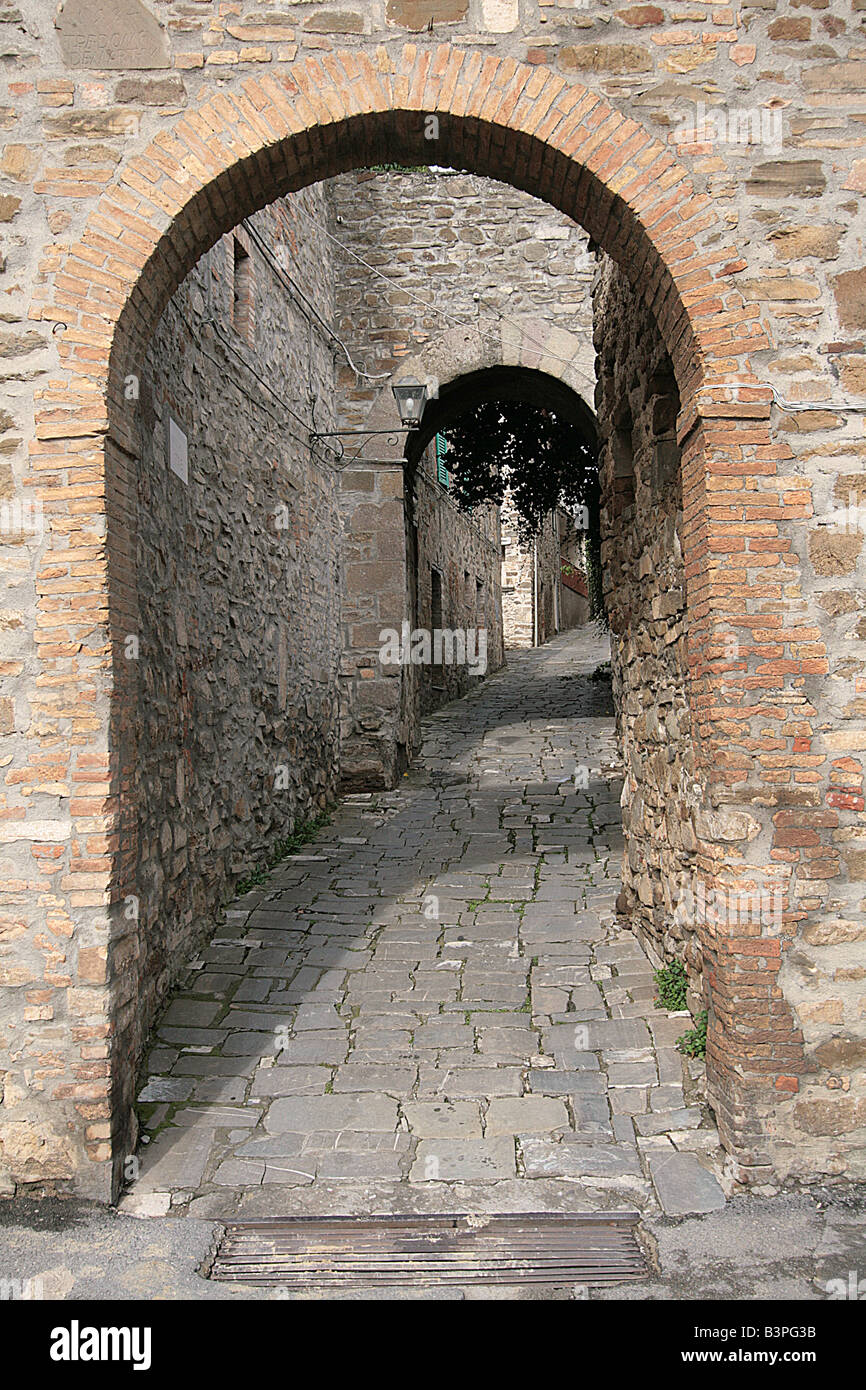 Archway, Montenero d'Orcia, Monte Amiata area, Tuscany, Italy Stock ...