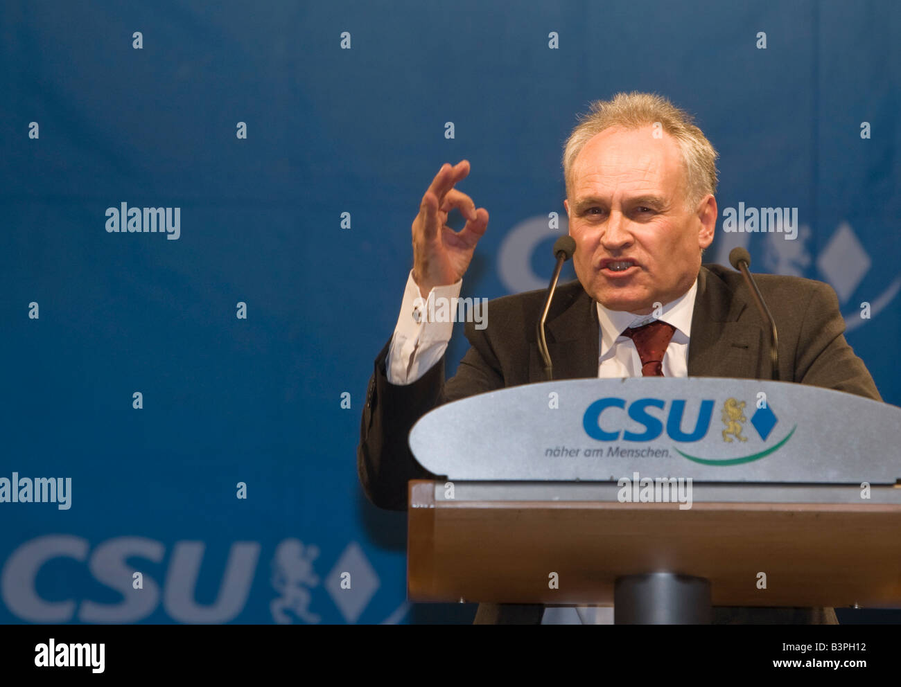 Csu chairman erwin huber bavarian hi-res stock photography and images ...