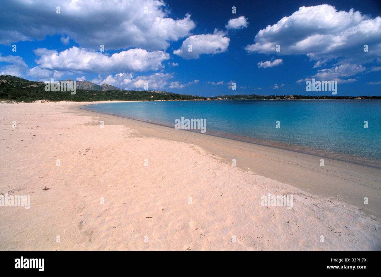 Liscia Ruja beach, Cala di Volpe, Costa Smeralda, Sardinia, Italy Stock ...