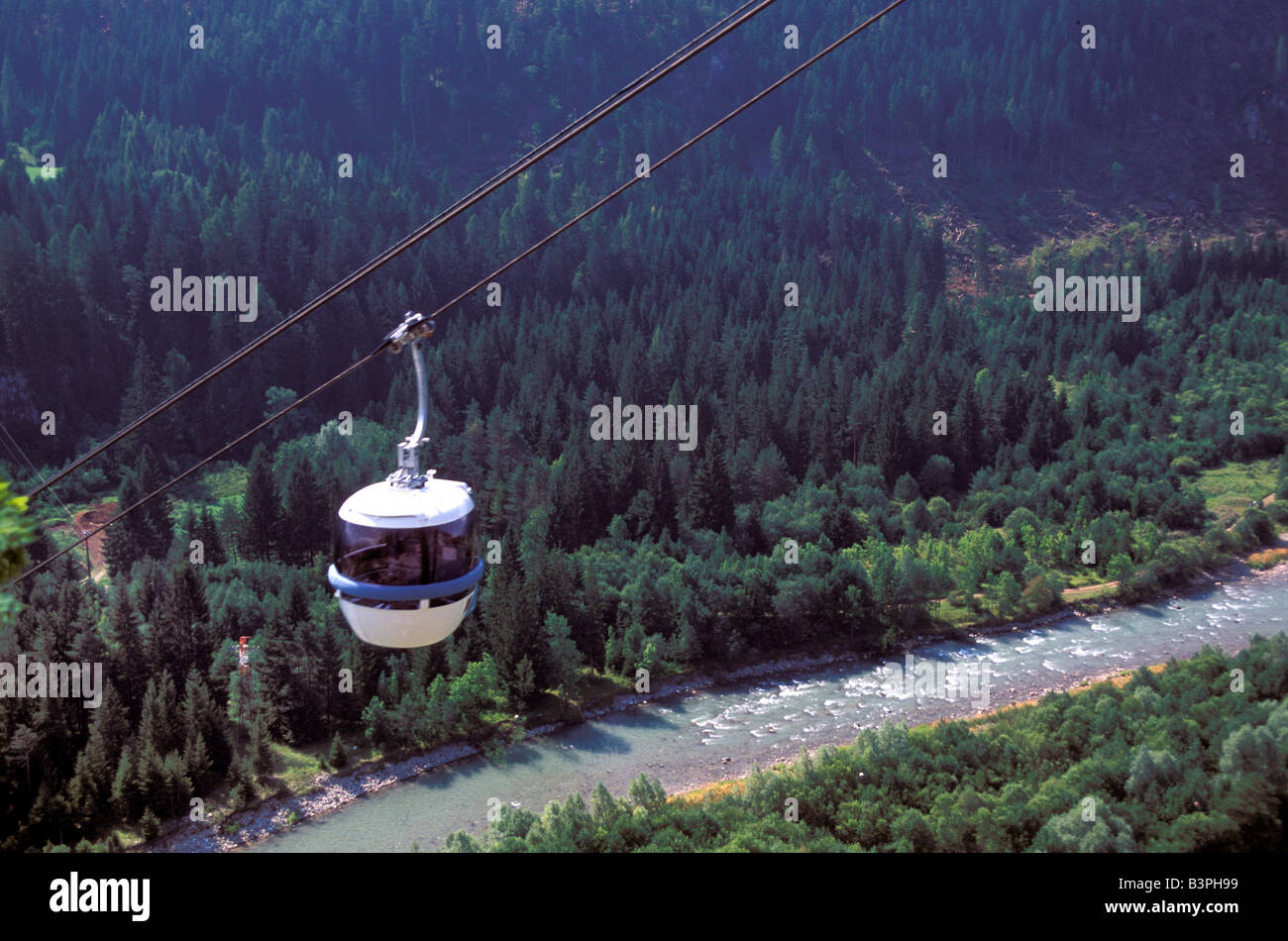 Cable car, Cavalese, Trentino Alto Adige, Italy Stock Photo - Alamy