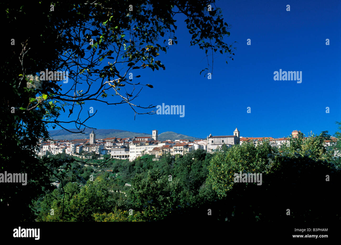 Cityscape, Agnone, Molise, Italy Stock Photo - Alamy