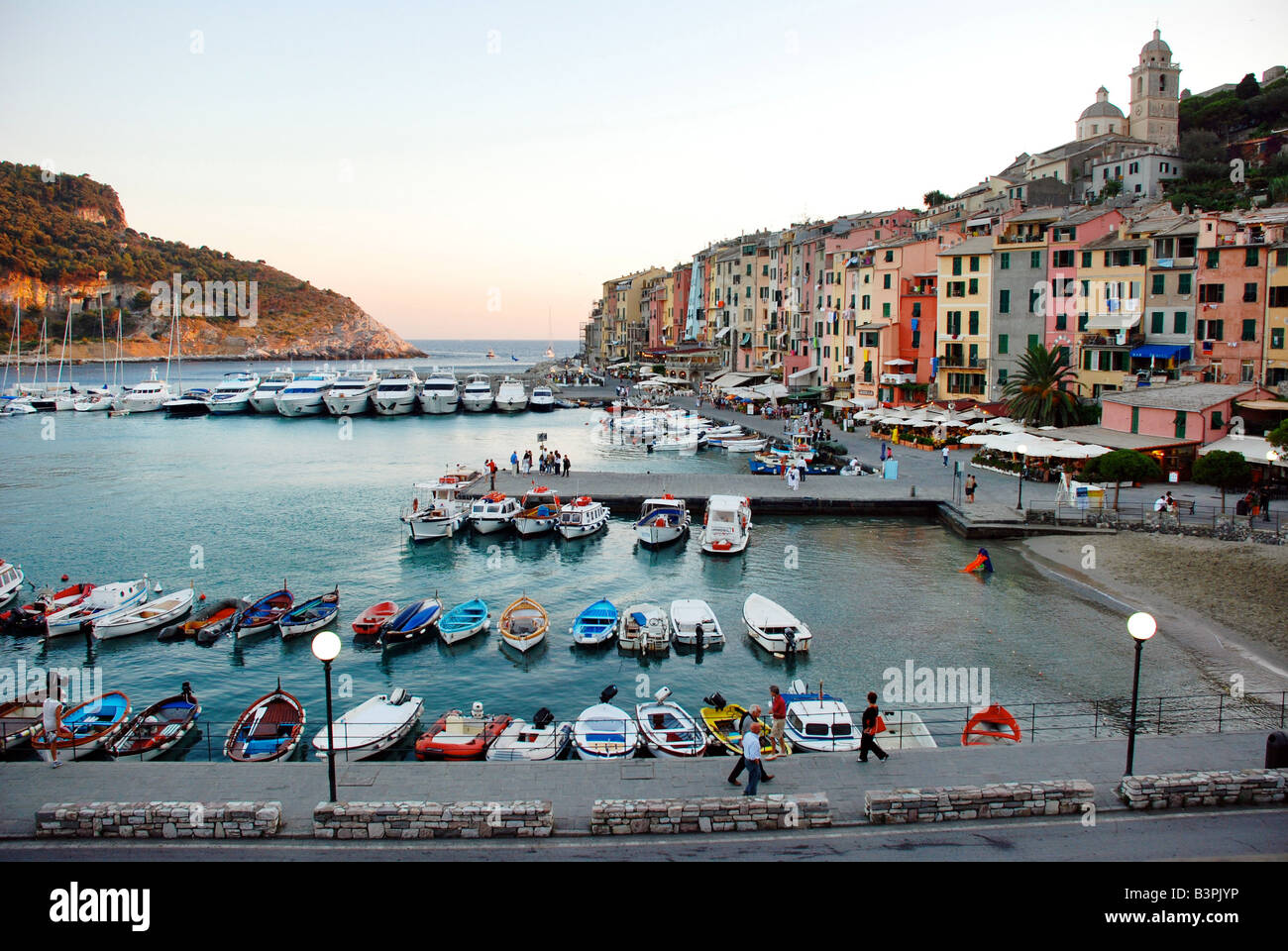 Panoramic view, Portovenere, Ligury, Italy Stock Photo - Alamy