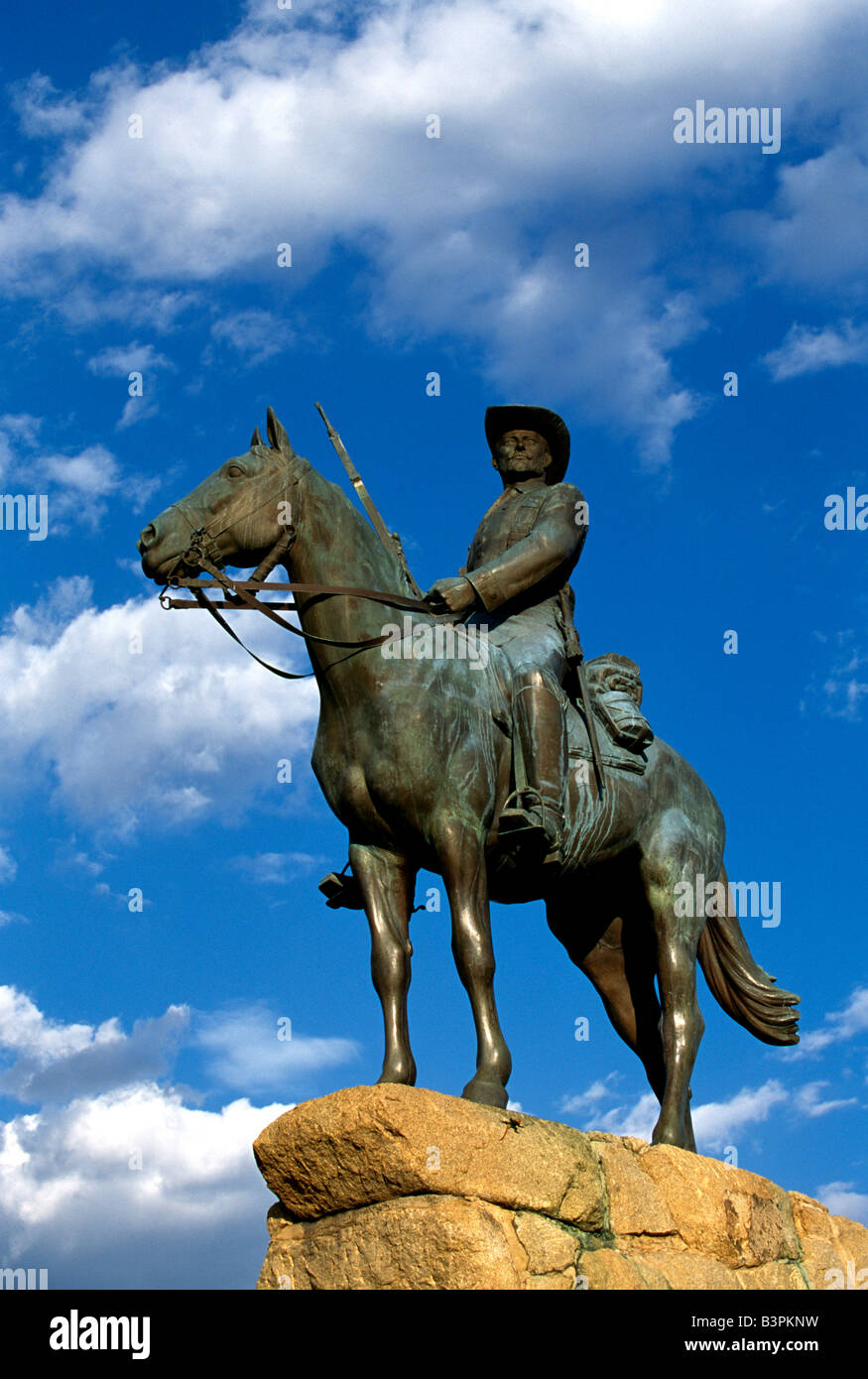 Equestrian statue, memorial in Windhoek, Namibia, Africa Stock Photo ...