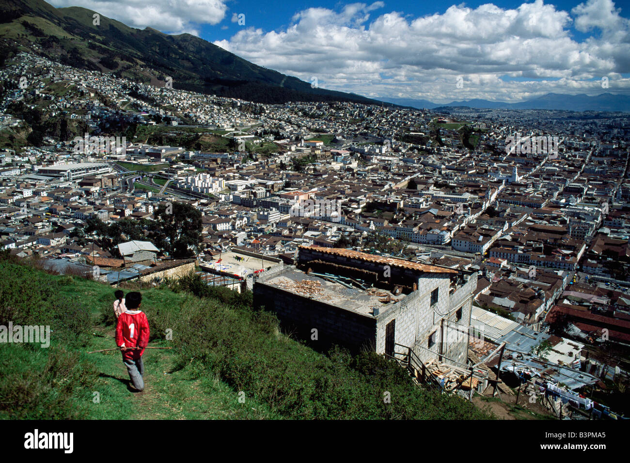 Panoramic view of Quito, Ecuador, South America Stock Photo - Alamy