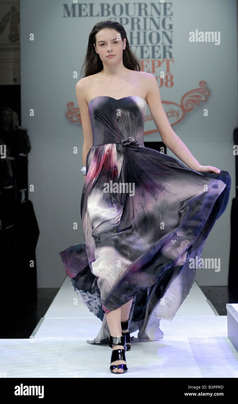 Female model at a fashion show Stock Photo - Alamy