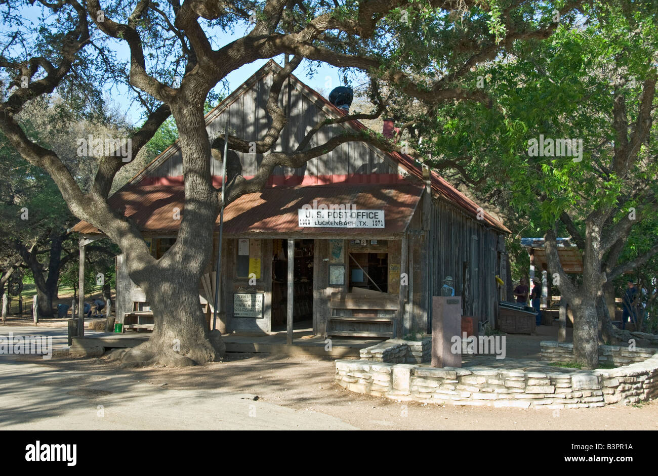 Texas Hill Country Luckenbach Post Office General Store Bar Stock Photo ...