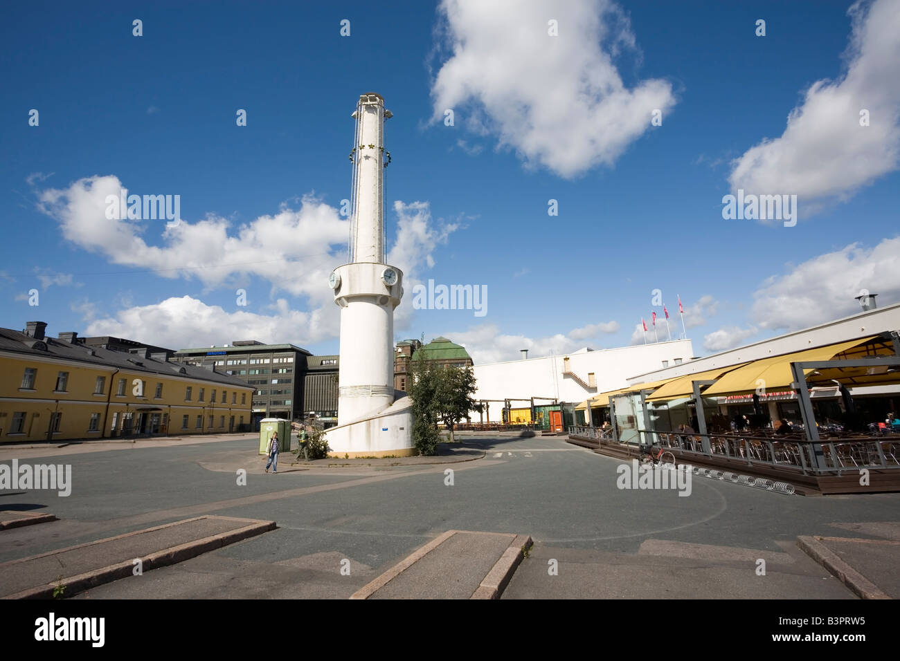Old clock tower Lasipalatsi Helsinki Finland Stock Photo - Alamy