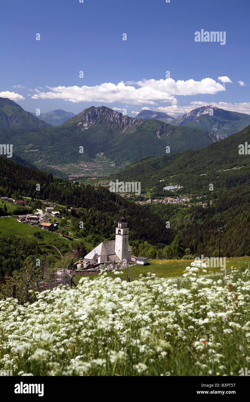 Landscape with churchyard, Palï¿½ del Fersina, Valle dei Mocheni ...