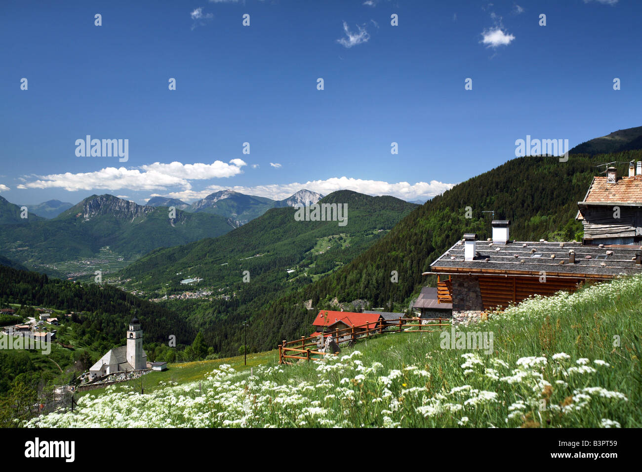 Landscape with churchyard, Palï¿½ del Fersina, Valle dei Mocheni ...