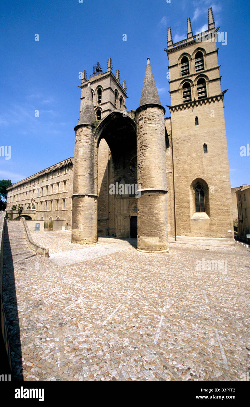 Saint-Pierre cathedral, Montpellier, France, Europe Stock Photo - Alamy
