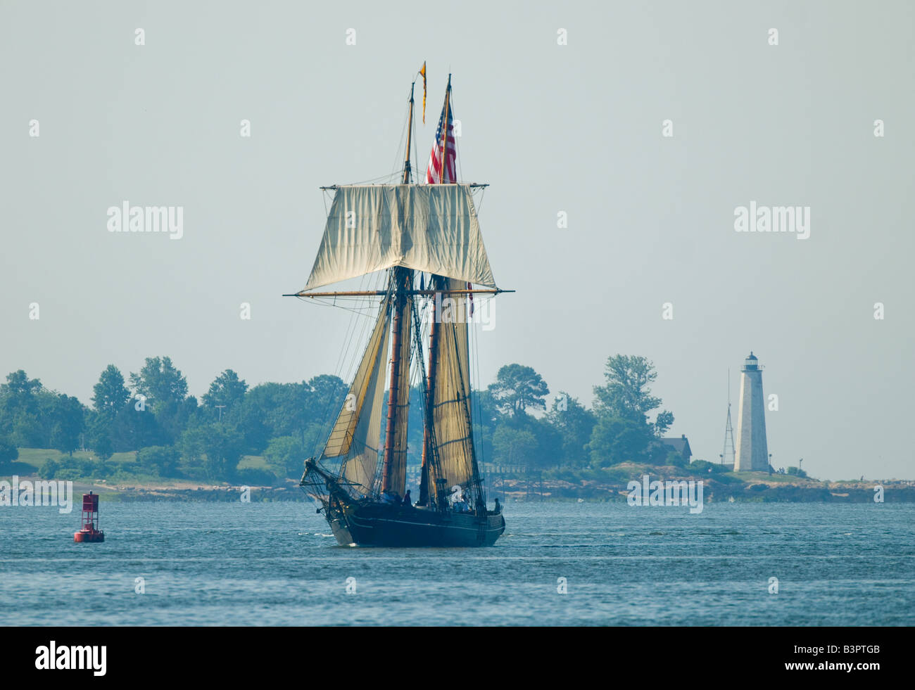 The Amistad Freedom Schooner returns to New Haven CT USA after sailing ...