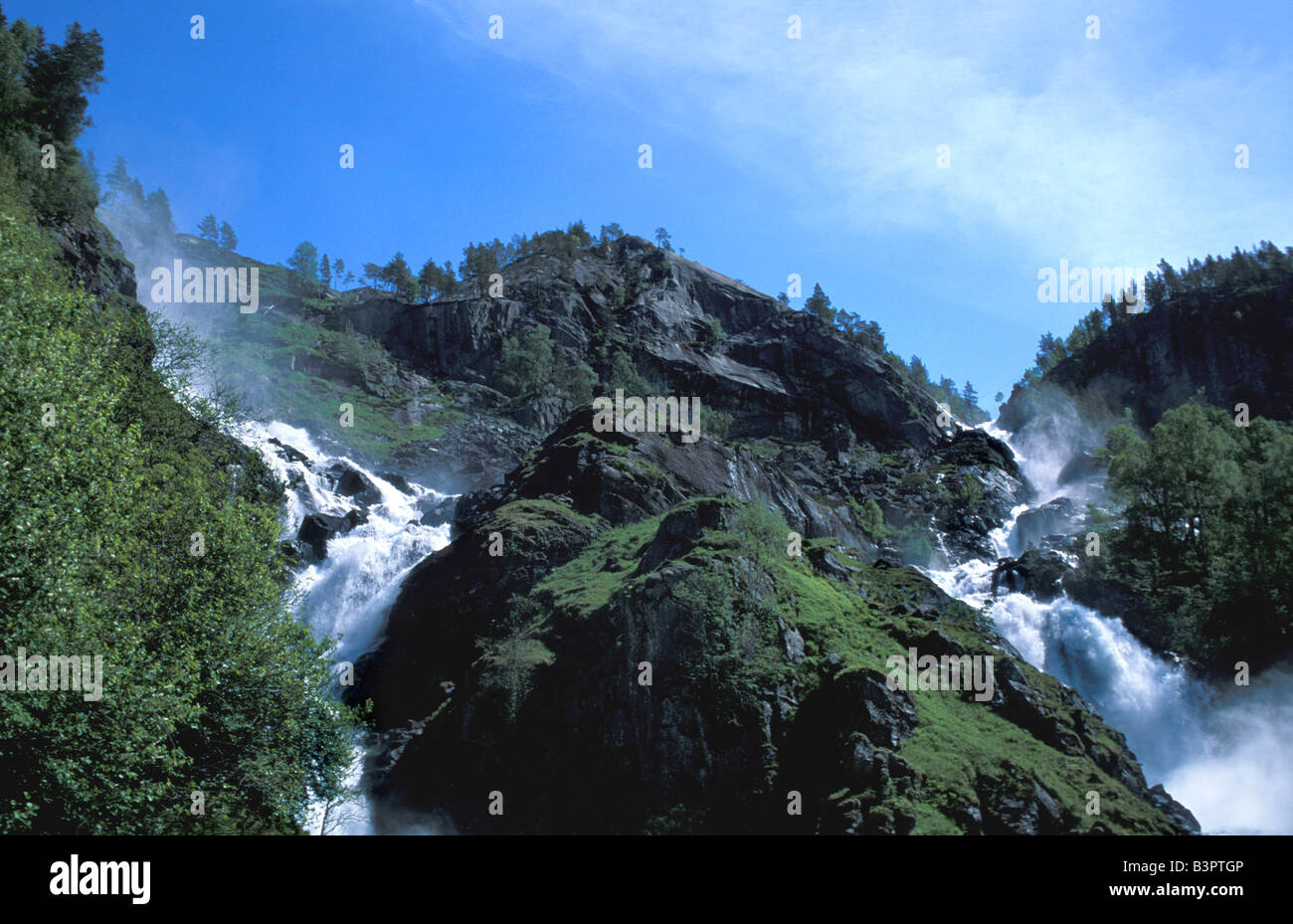Waterfall, Norway, Scandinavia, Europe Stock Photo - Alamy
