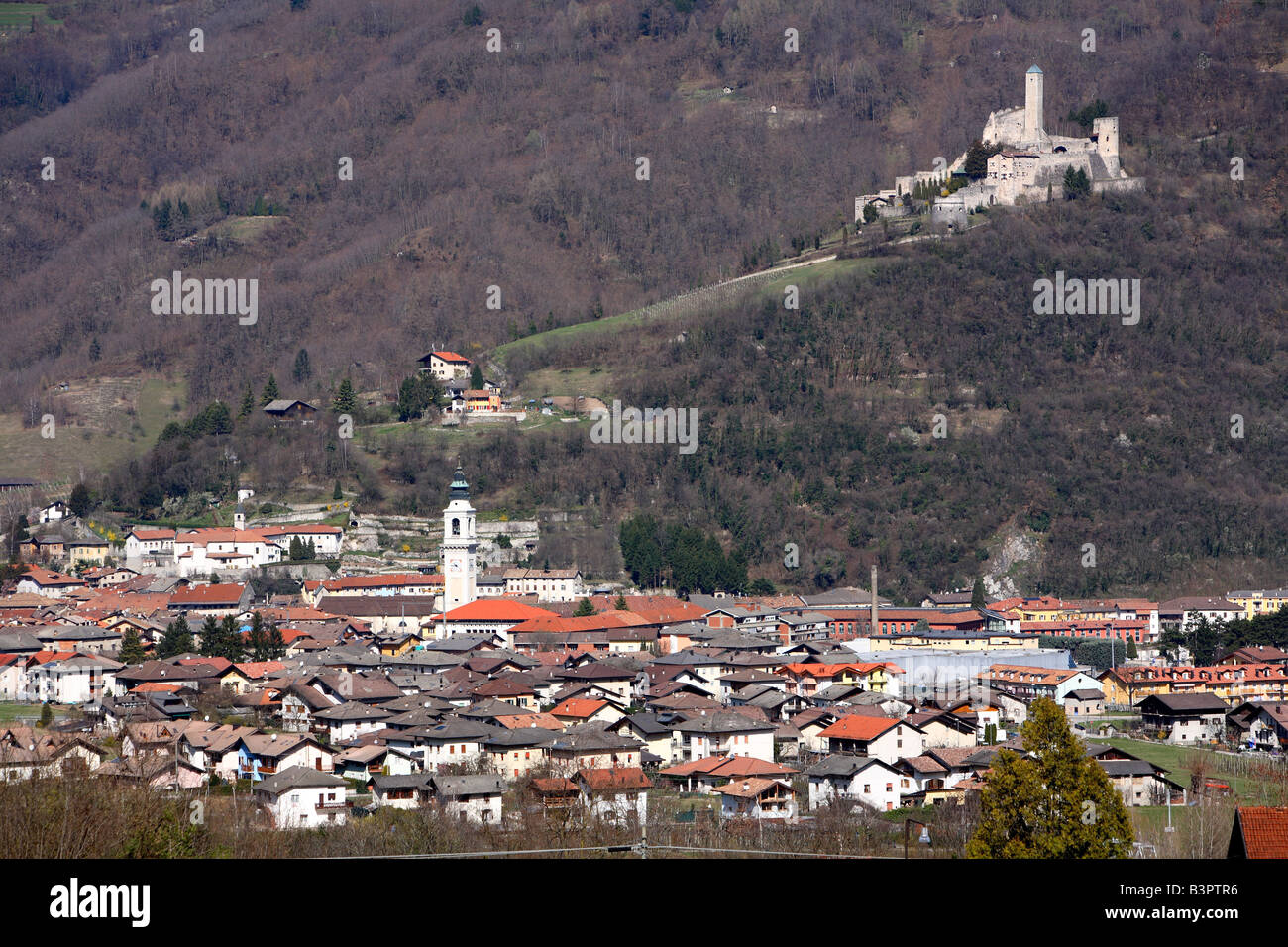 Cityscape, Borgo Valsugana, Trentino Alto Adige, Italy Stock Photo - Alamy