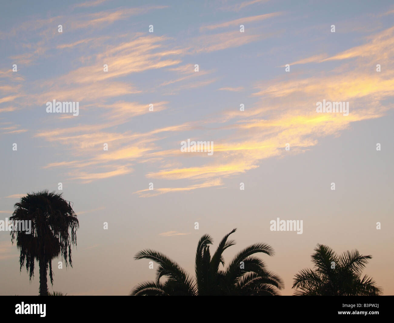 Clouded sky at sunset hi-res stock photography and images - Alamy