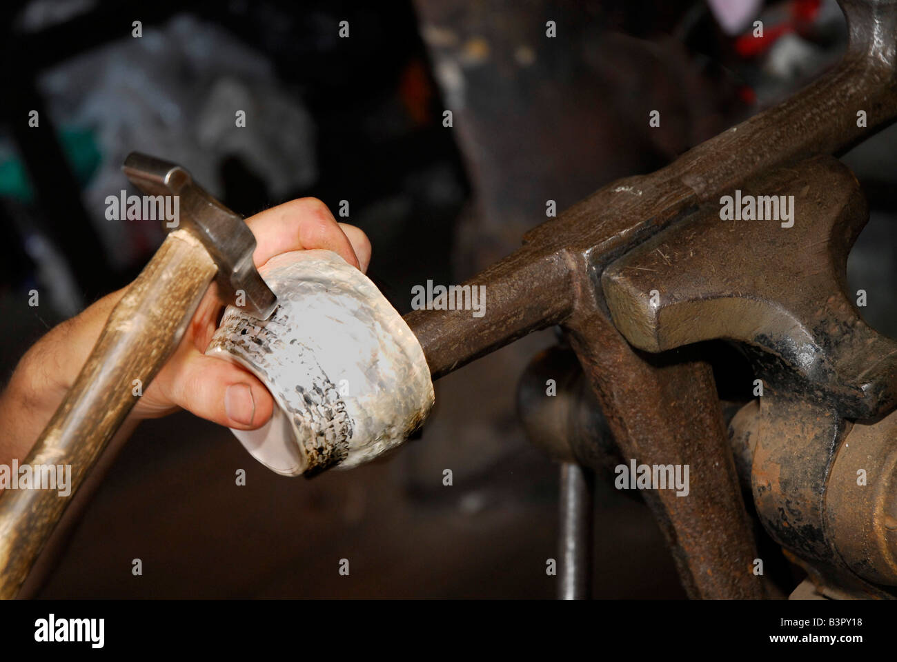 Silver silversmith hi-res stock photography and images - Alamy