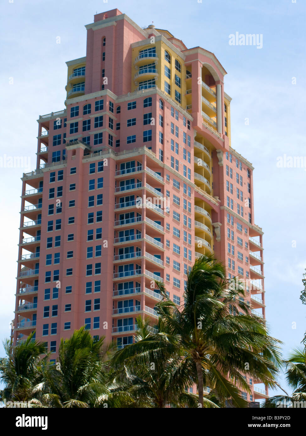 Pink high rise hotel Fort Lauderdale, Florida, USA Stock Photo - Alamy