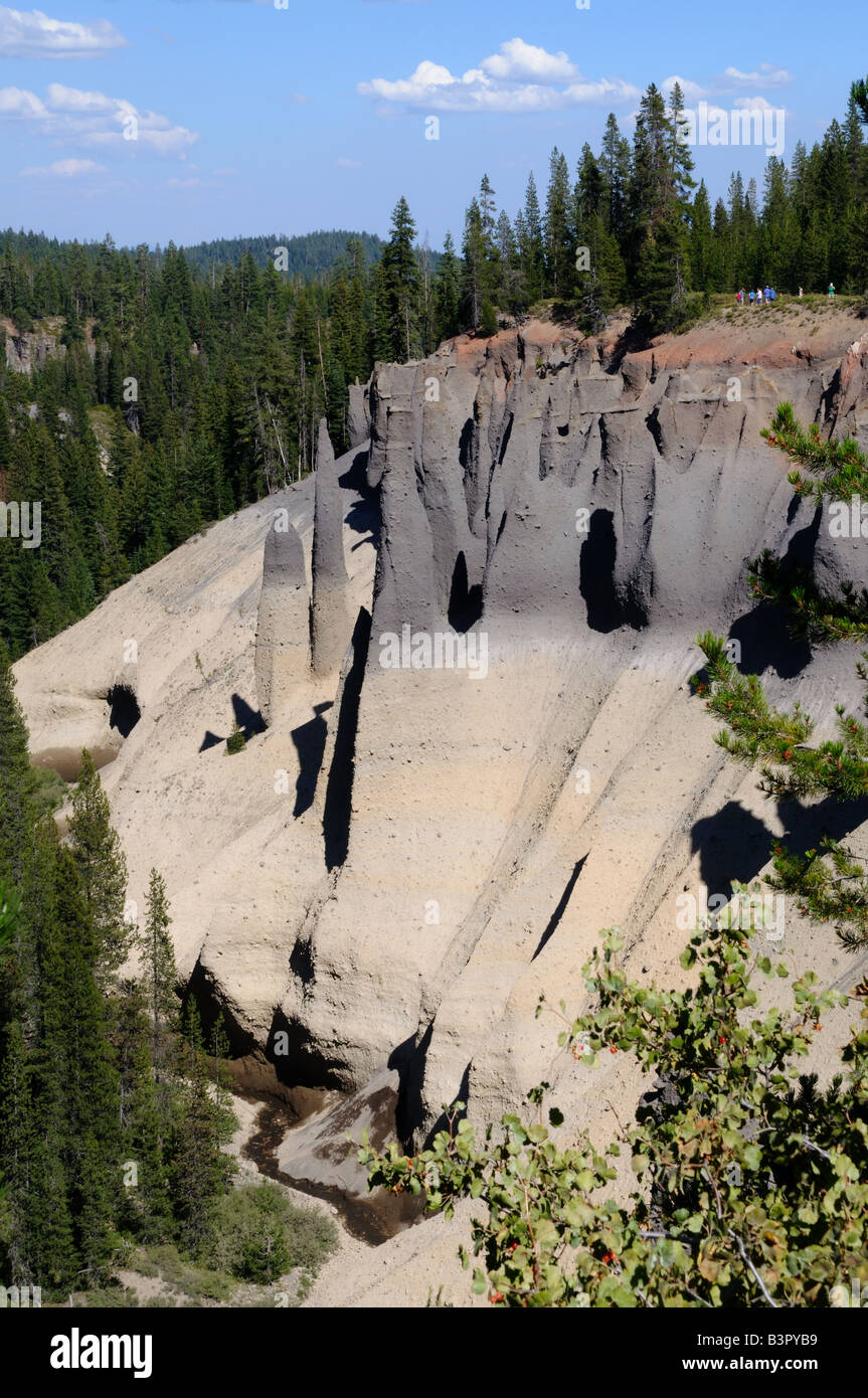 The Pinnacles. The Crater Lake National Park, Oregon, USA Stock Photo ...