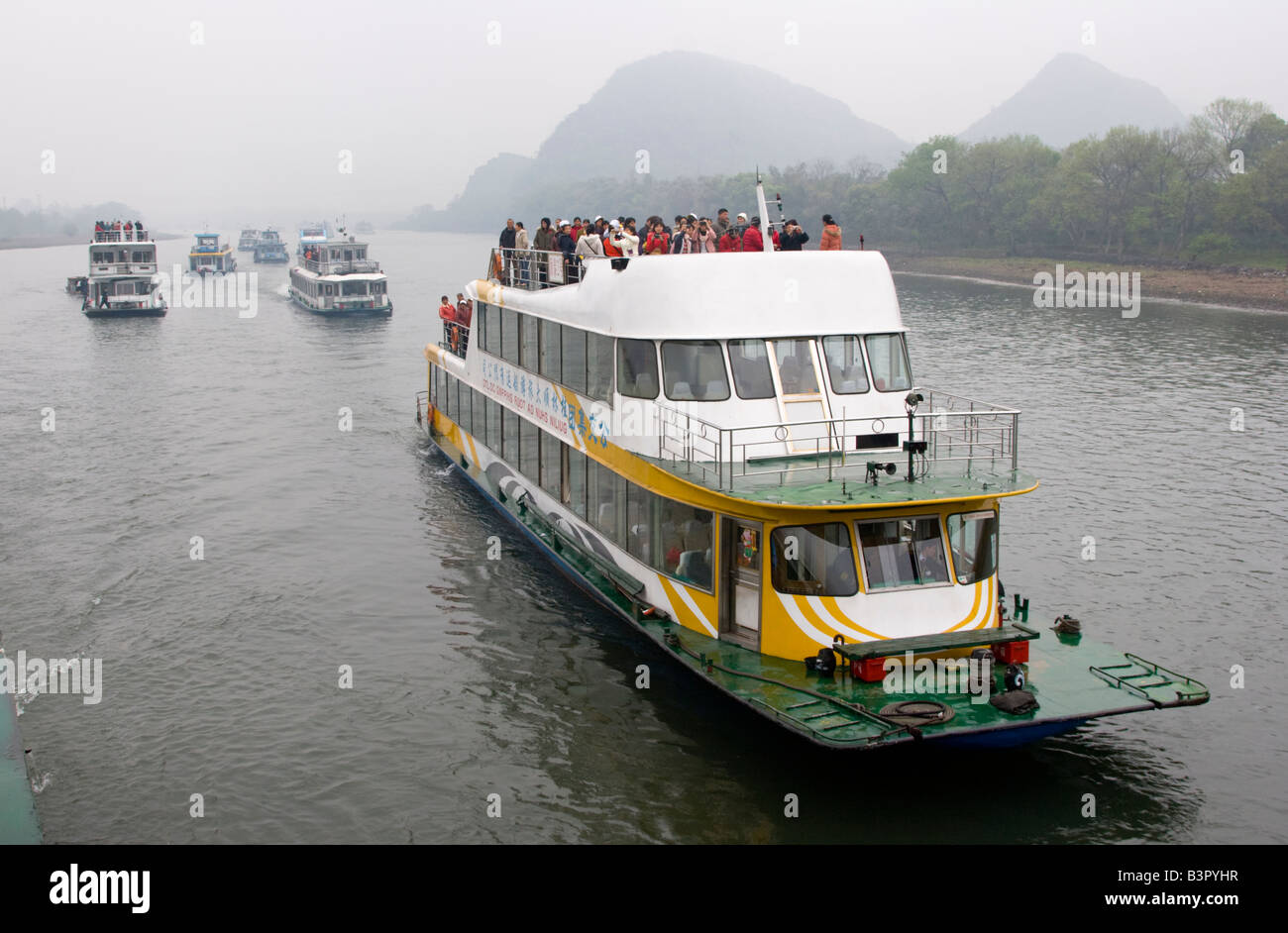 Li River boat trip Stock Photo - Alamy