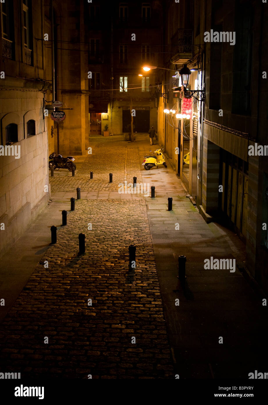 Vigo by night 2 Stock Photo - Alamy
