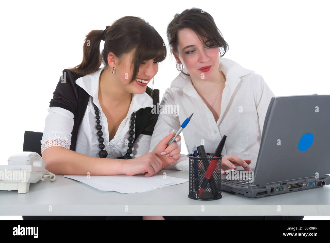 business women working on isolated background Stock Photo - Alamy