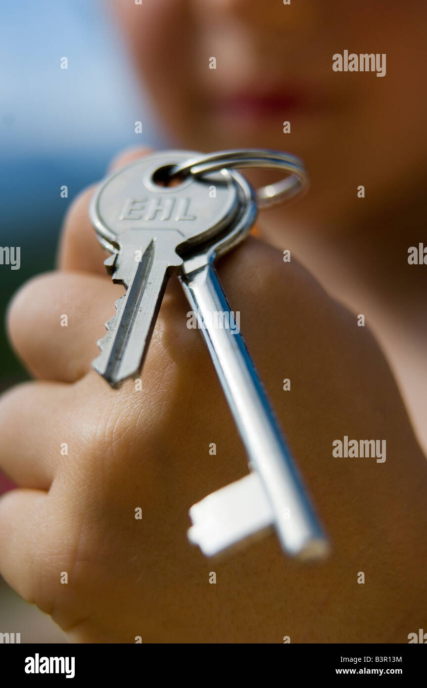 child with keys Stock Photo - Alamy