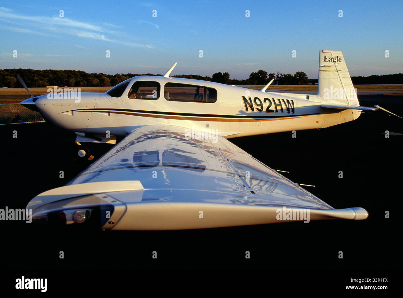 Single engine Eagle Aircraft Stock Photo - Alamy