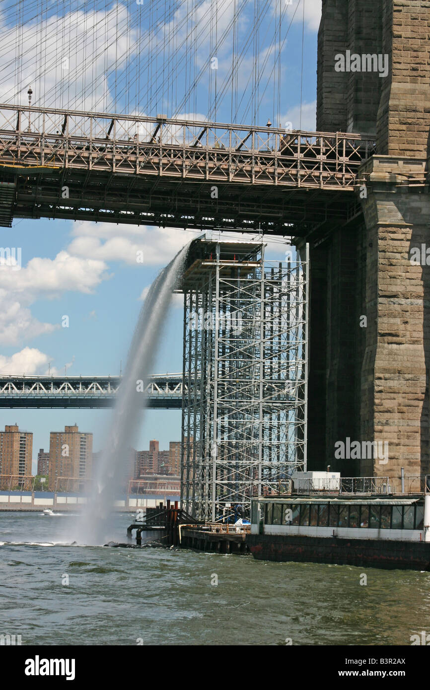 Waterfall Art Installation I Stock Photo - Alamy