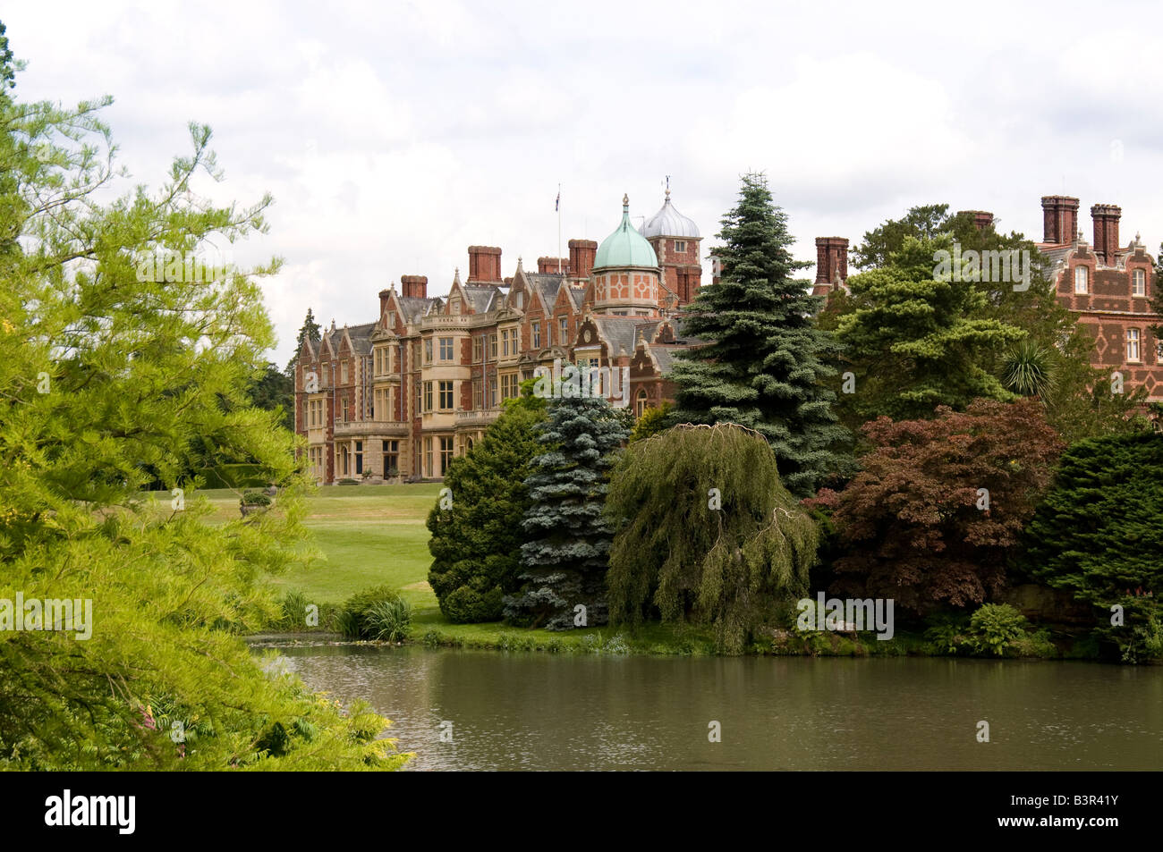 The west elevation of Sandringham Stock Photo - Alamy