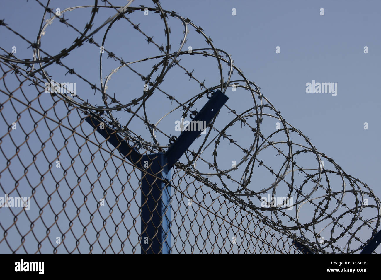 Barbed Wire Fence Stock Photo - Alamy