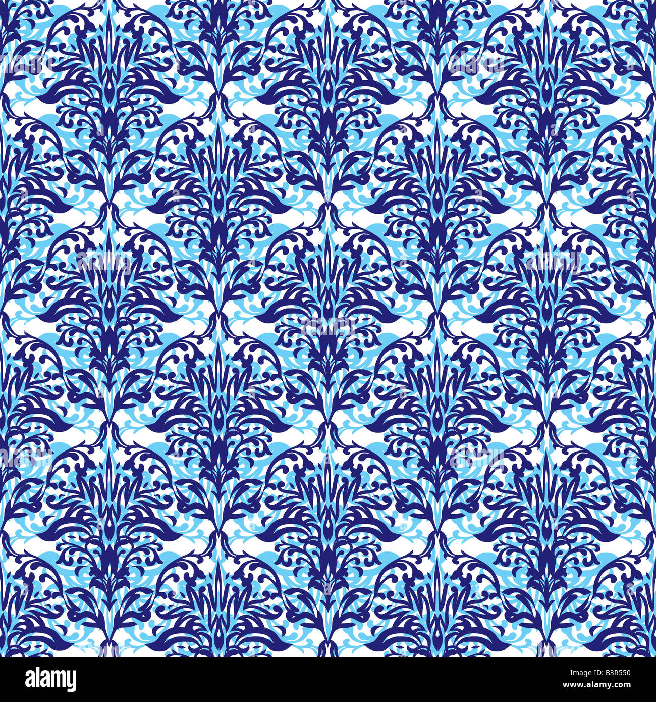 Two tone blue seamless repeating wallpaper background design Stock ...