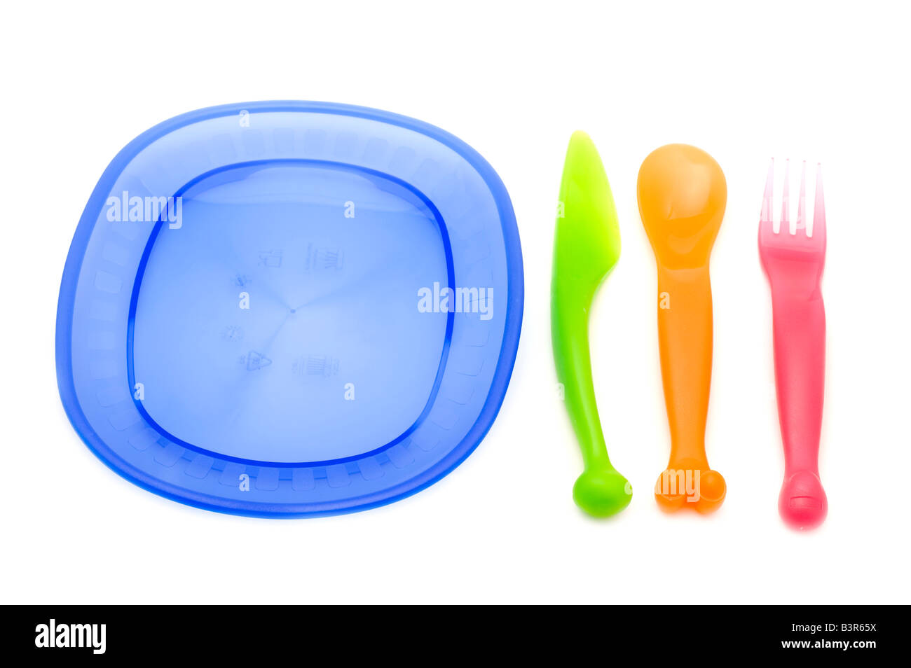 object on white kitchen utensil Set of plastic ware Stock Photo - Alamy