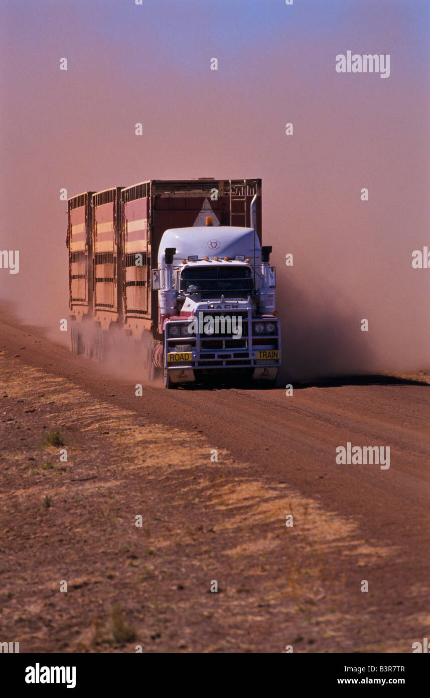 Roadtrain, outback Australia Stock Photo - Alamy