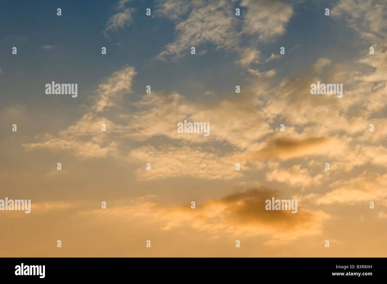 sunset on the sky - french riviera Stock Photo - Alamy