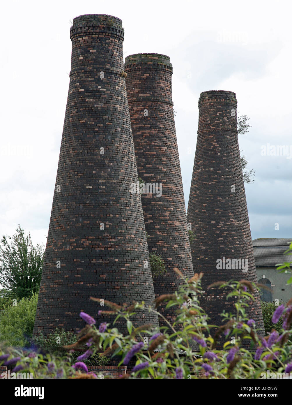 Acme Marls Pottery Bottle Kilns or bottle ovens known as "The Three ...