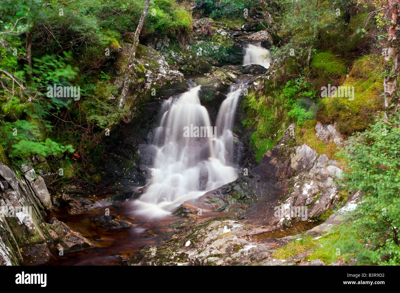 Waterfall in Strathconon, Ross-shire, Scotland Stock Photo - Alamy