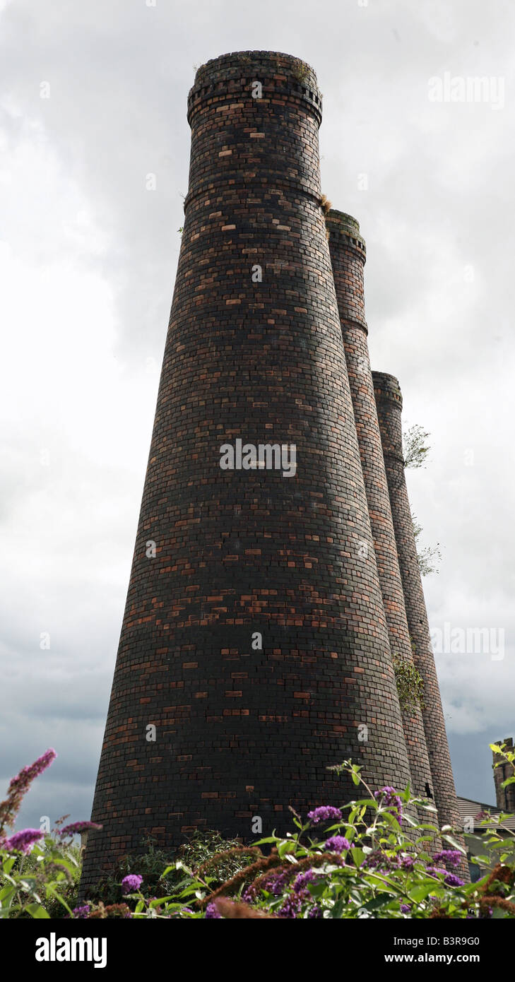 Acme Marls Pottery Bottle Kilns or bottle ovens known as "The Three ...