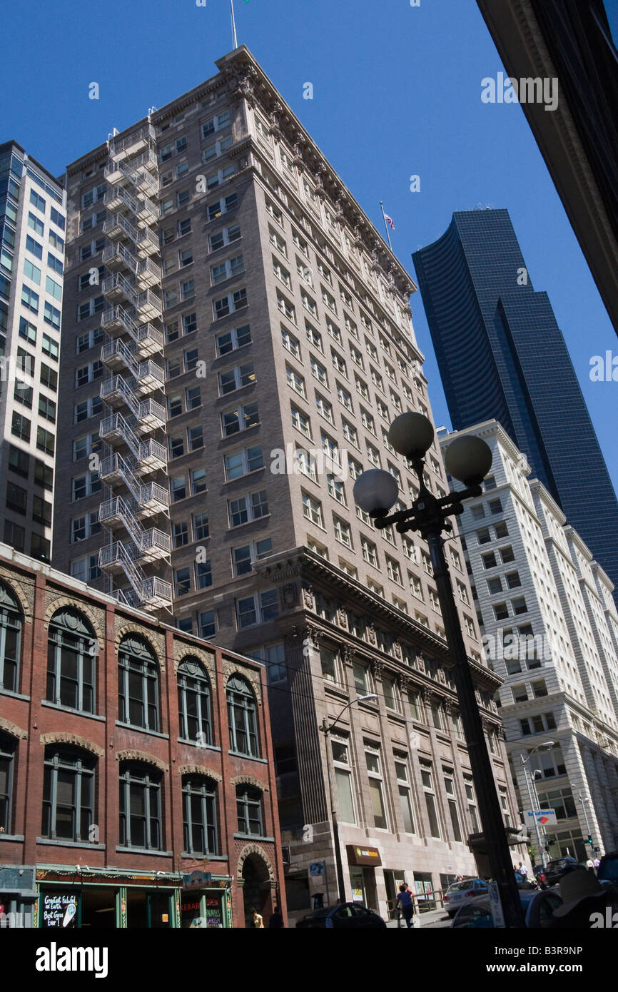 Office blocks & buildings nr Pioneer Square Seattle Washington State WA ...