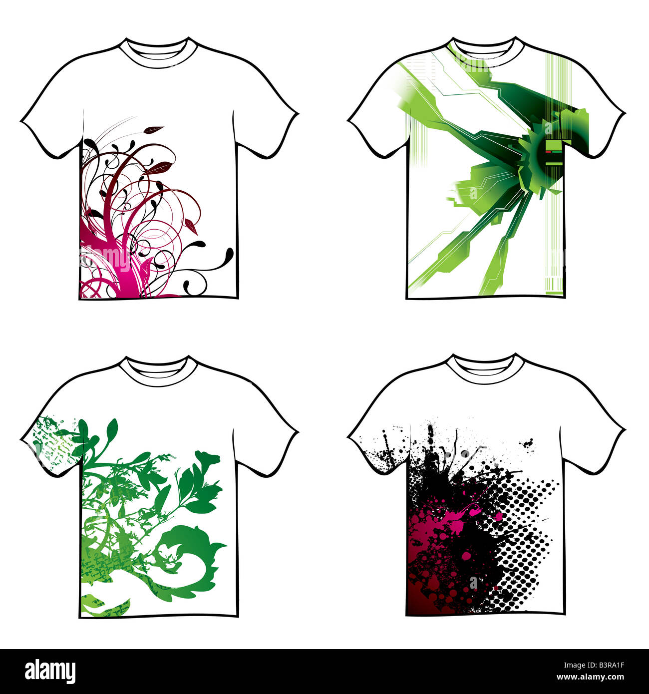 Shirt template illustrator hi-res stock photography and images - Alamy